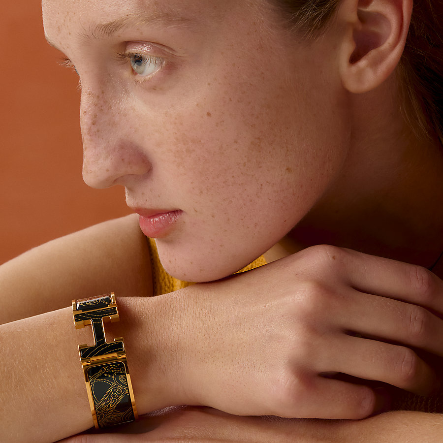 Clic Clac H Brides de Gala Applique Pique bracelet | Hermès USA Clic Clac H Brides de Gala Applique Pique bracelet | Hermès USA